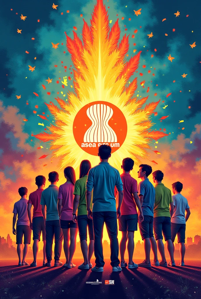 A poster design that is representing ASEAN MOTTO - SeaArt AI