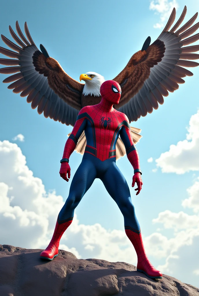 Spider-Man aur eagle ki amman samman ki image - SeaArt AI