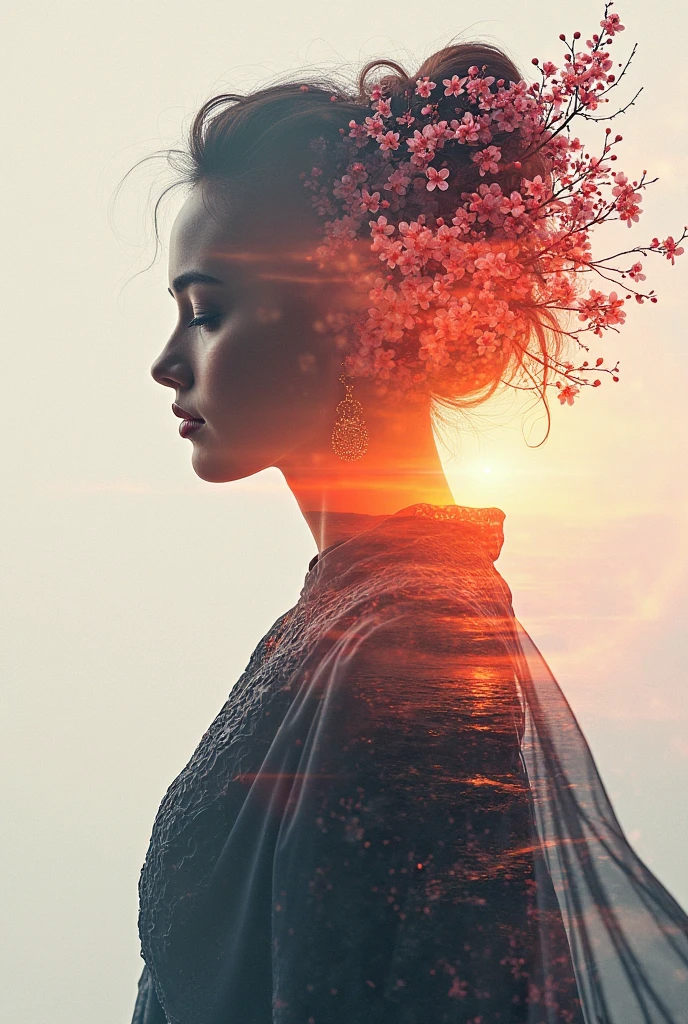 High quality, 8K Ultra HD, A beautiful double exposure that combines an ...