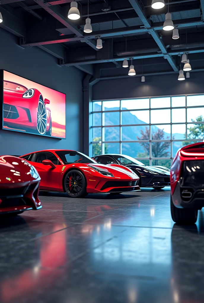 Beautiful HRX Detailing Car Garage Billboards - SeaArt AI