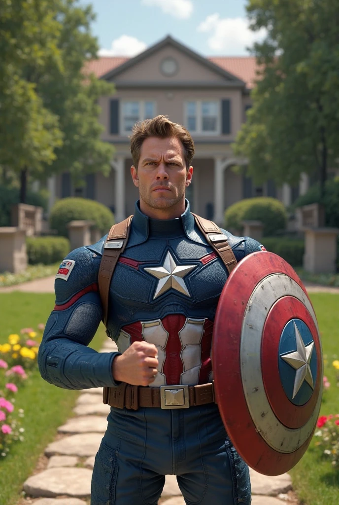 3D render, high-res picture: Captain America stands firmly in the ...
