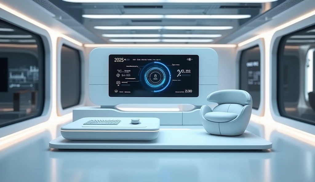 Radical Technology 2025 in showroom dashboard view color white - SeaArt AI