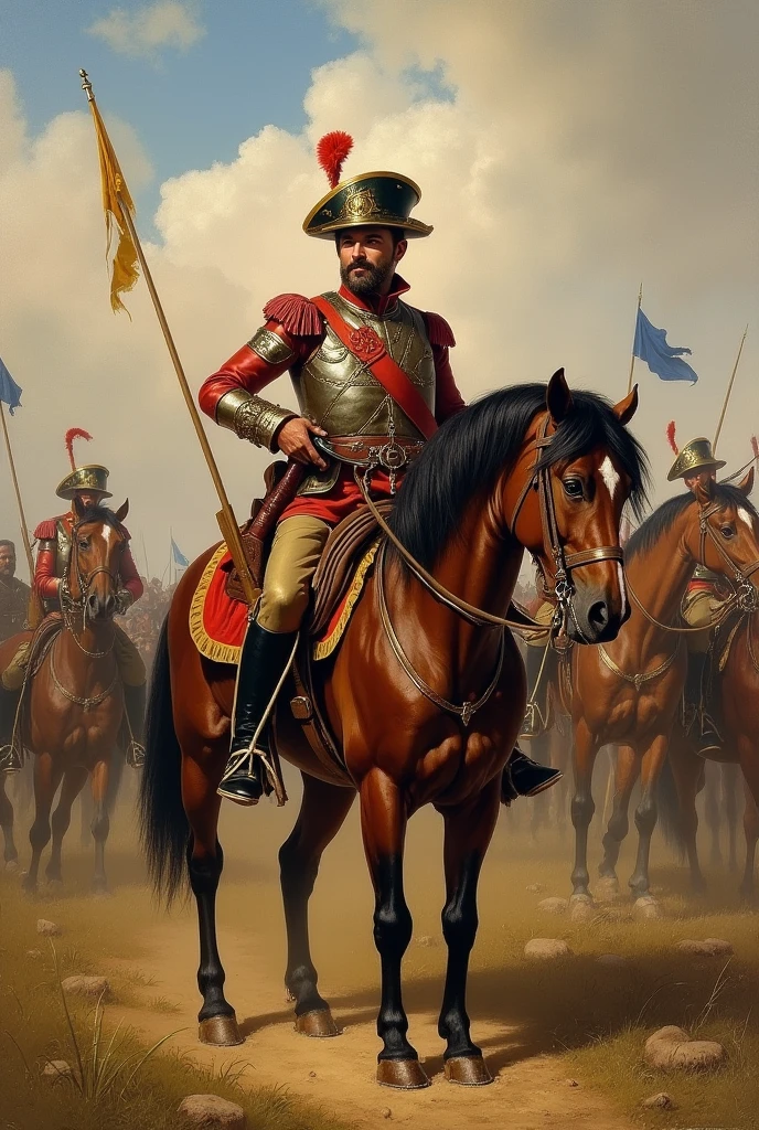 José de San Martín in the Battle of Bailén - SeaArt AI