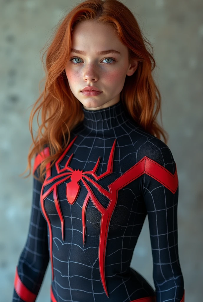 Sadie Sink en cosplay spider man moulant - SeaArt AI