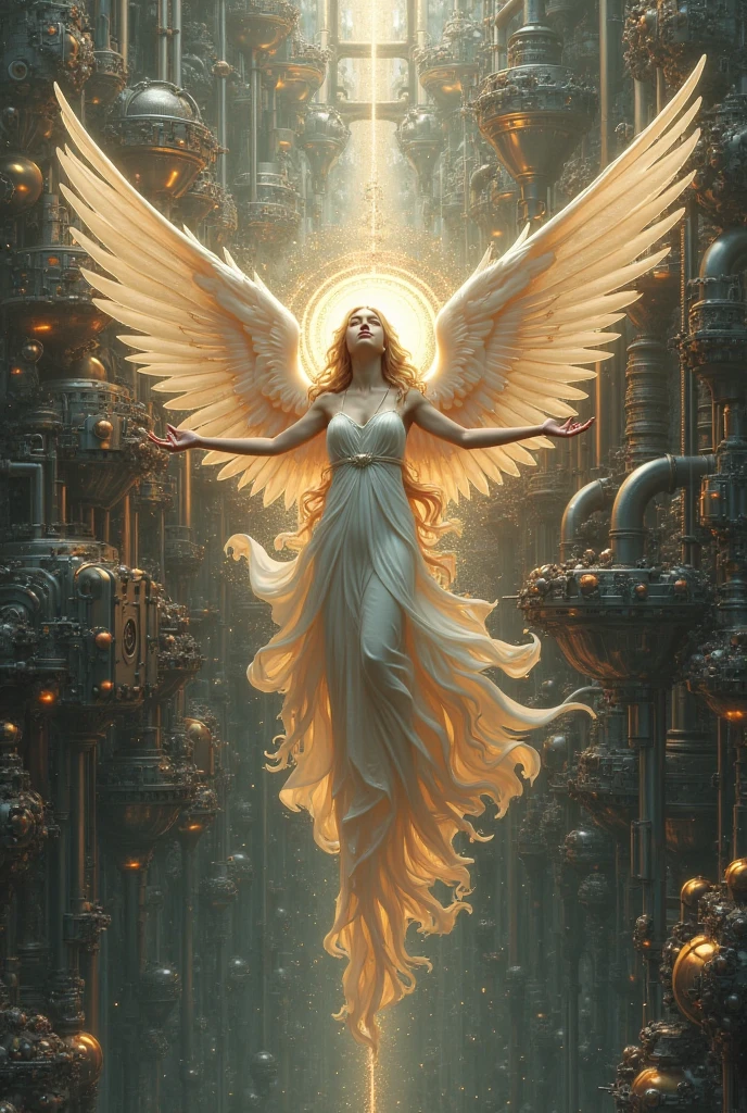 Angel being used as a motor - SeaArt AI