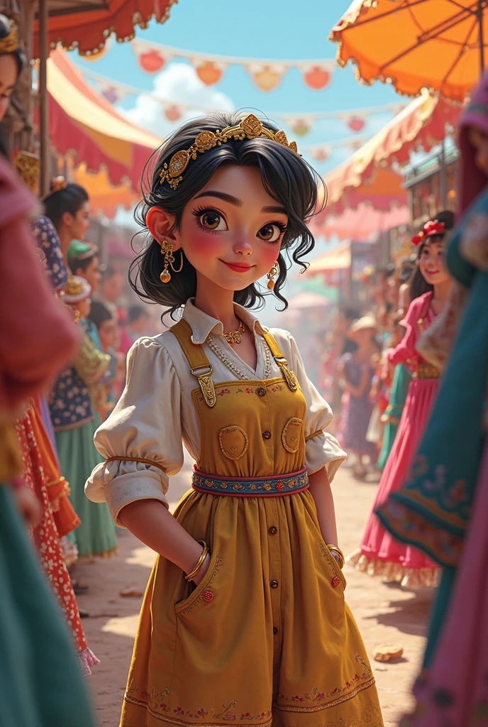 Clothing seller, Fair skin, disney style - SeaArt AI