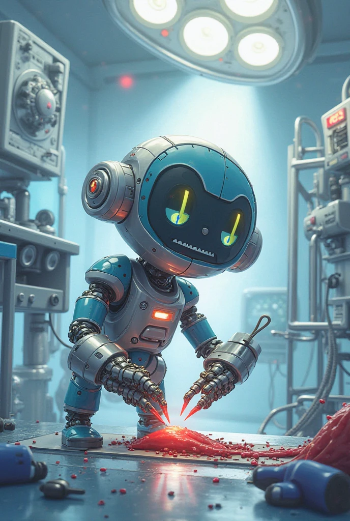 Animated surgical instrument with animated clamps - SeaArt AI