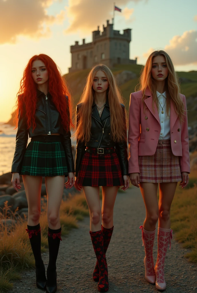 A Cinematic ultra realistic full body photo of 3 girls, young - SeaArt AI