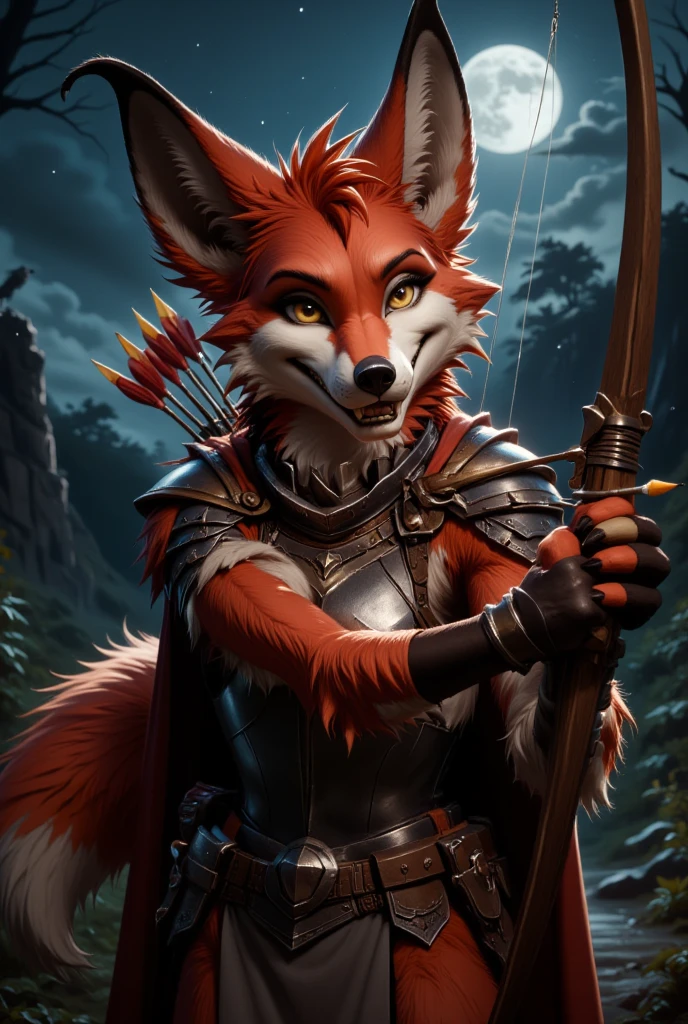 High quality, Ultra HD. Three-meter furry character, red fox - SeaArt AI