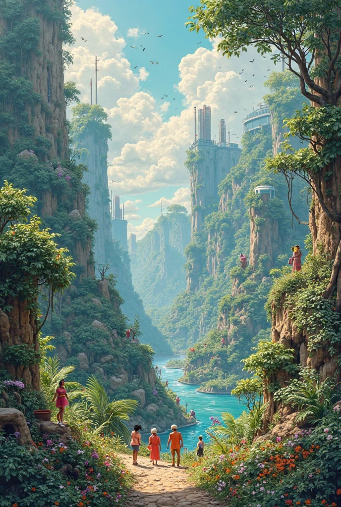 Humanized Climate Change Adaptive Painting and Landscapes - SeaArt AI