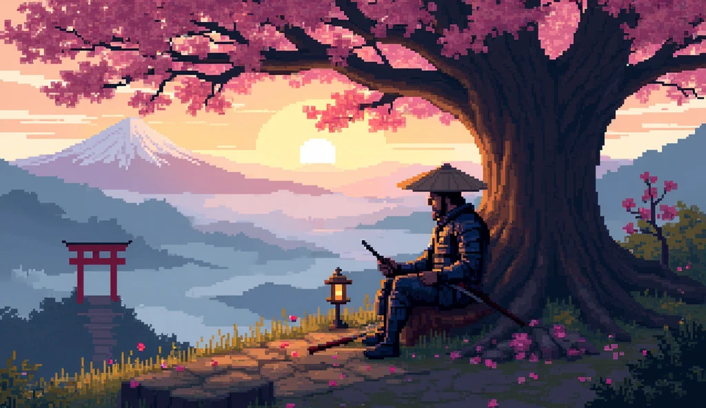 A highly detailed pixel art scene inspired by classic dark fantasy RPGs ...
