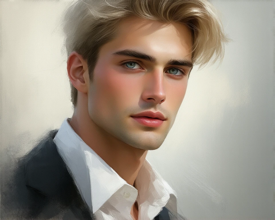 . Create a full size oil painting: 2.0) in a romantic and ...