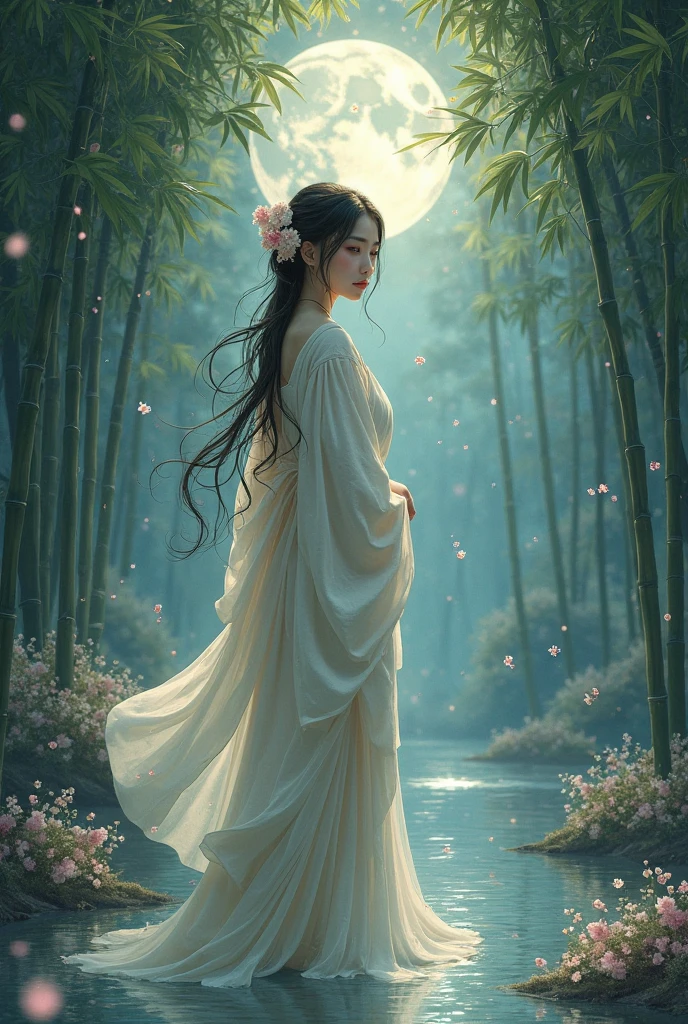 Japanese fairy tale、Princess Kaguya、 - SeaArt AI