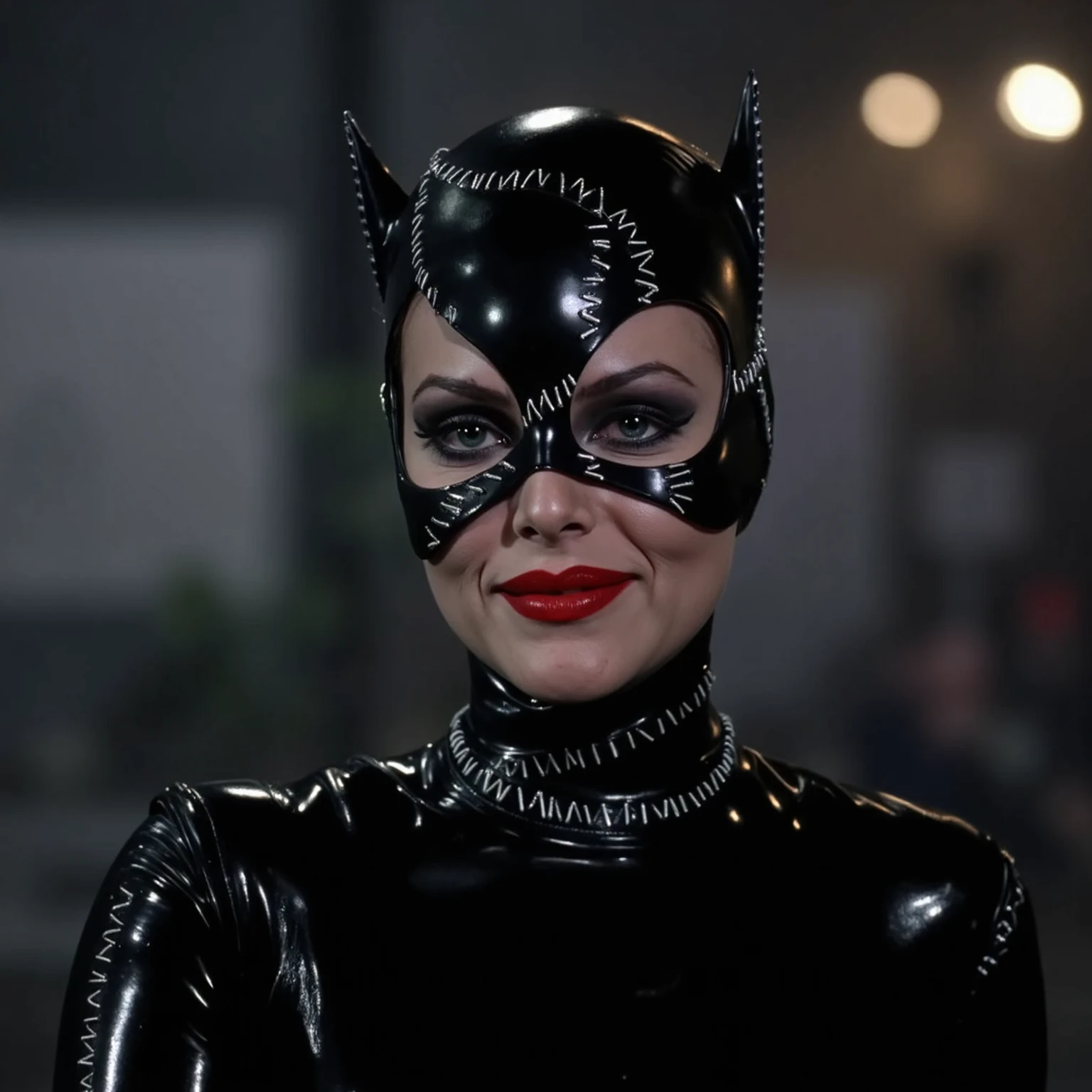 Full body shot of young age Cat woman , wholesome, looks like the girl ...