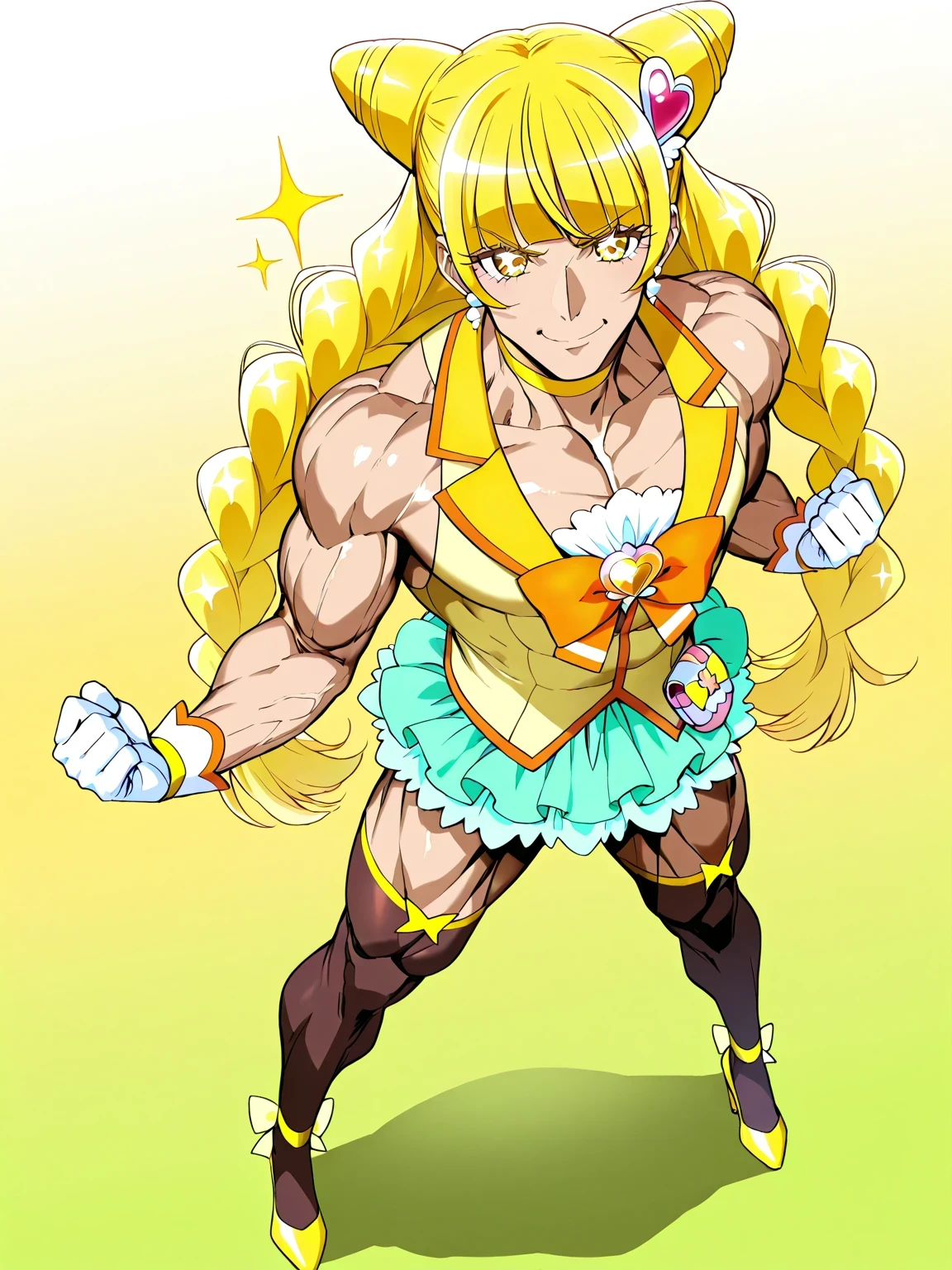 A cartoon image of a woman in a costume with a cat ears - SeaArt AI