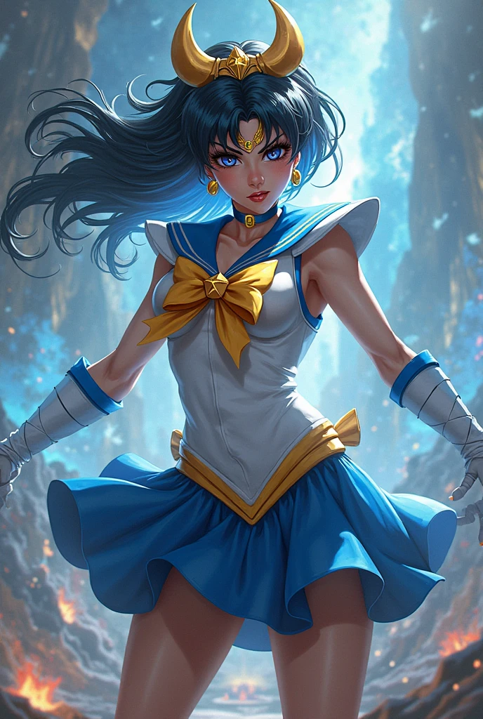 Dota 2 character Puji goes berserk Sailor Mercury integrated tiara from ...