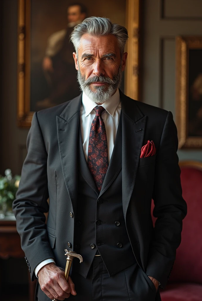 An older man is referred to as someone elegant, with a distinguished ...
