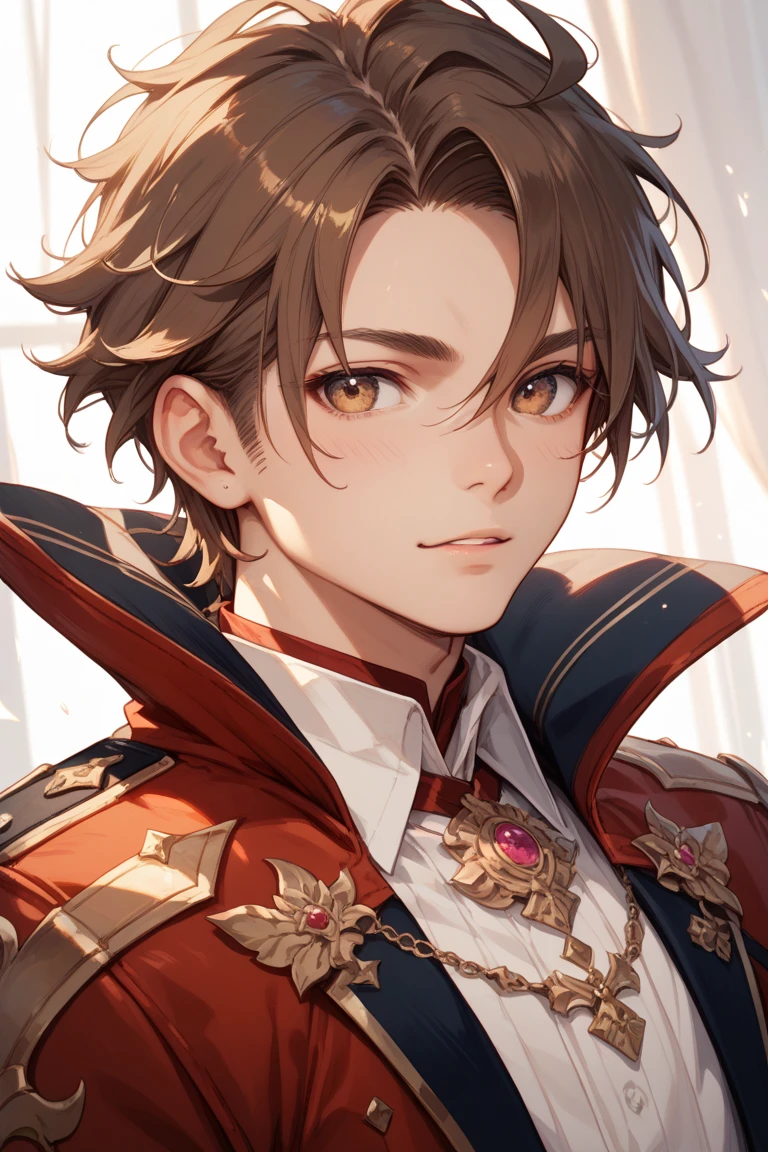 Semi-long fantasy for a boy with brown hair - SeaArt AI