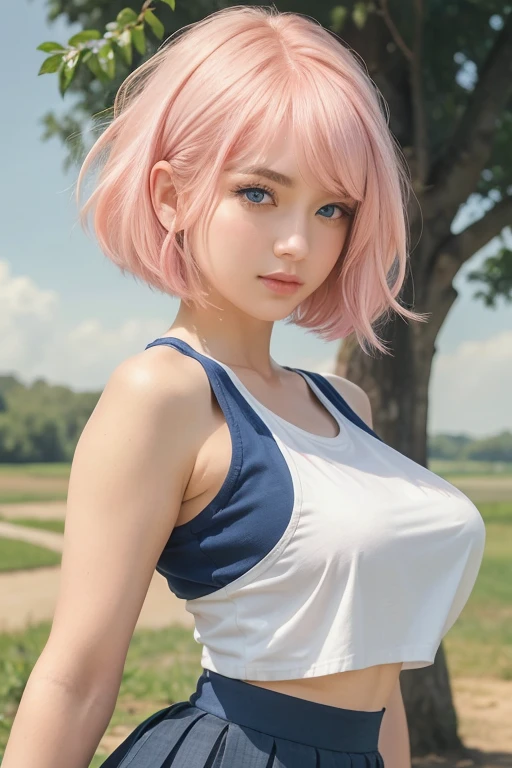 Beautiful French Korean mixed, medium closeup, 1girl, solo, huge round - SeaArt AI