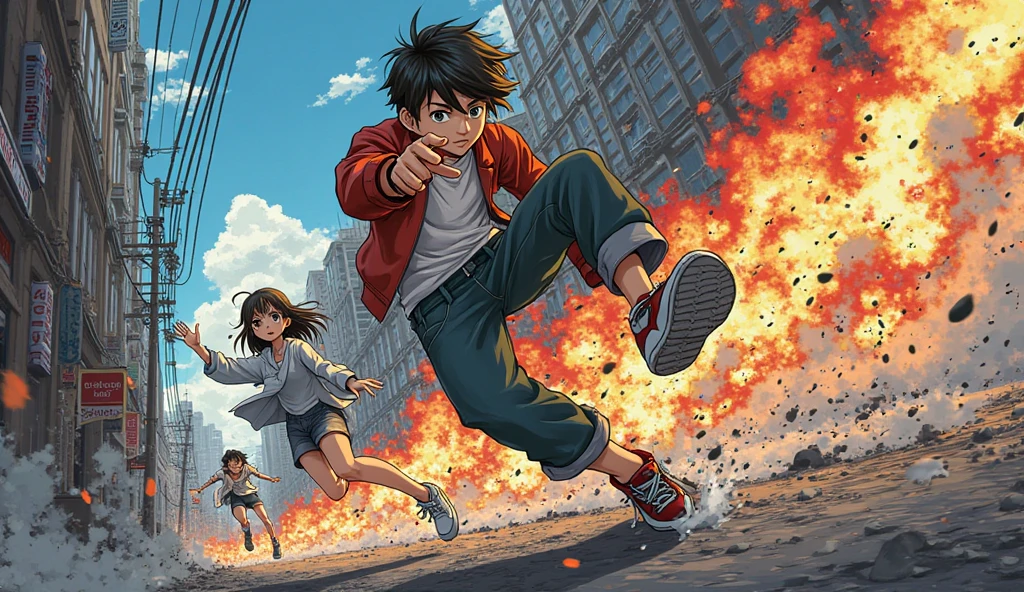 Can you generate an image of a moving scene in a manga for me - SeaArt AI
