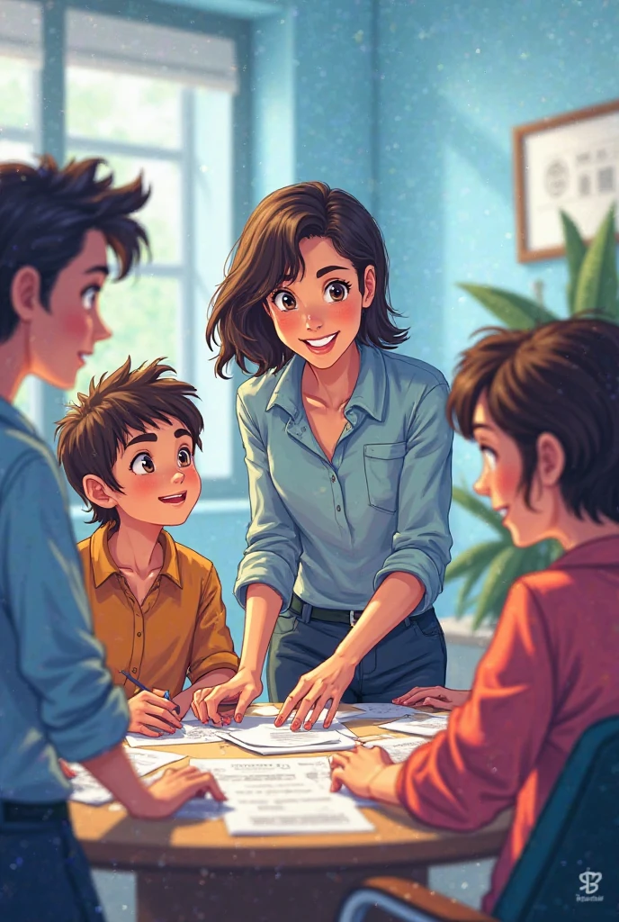 Animated image of ren working as a team, responsibility and commitment ...