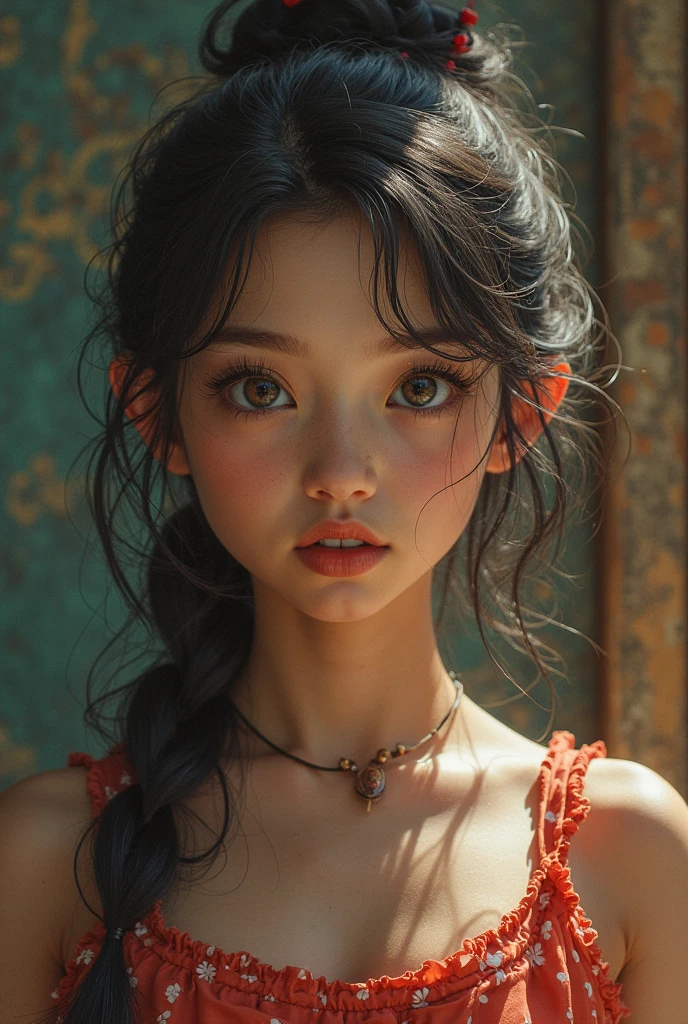 Girl With Big Size Seaart Ai