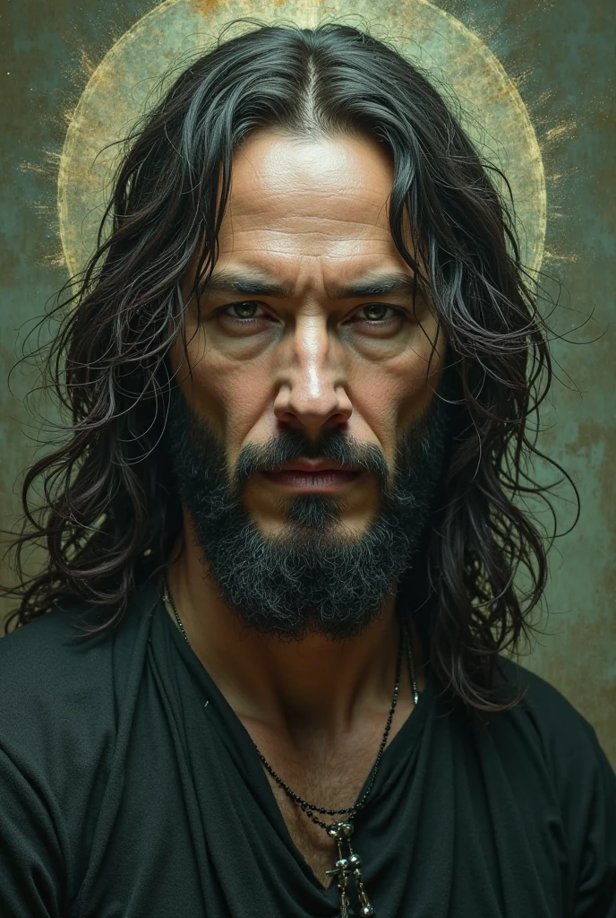 Jesus Christ with frizzy hair and Keanu Reeves's face, The Matrix actor ...