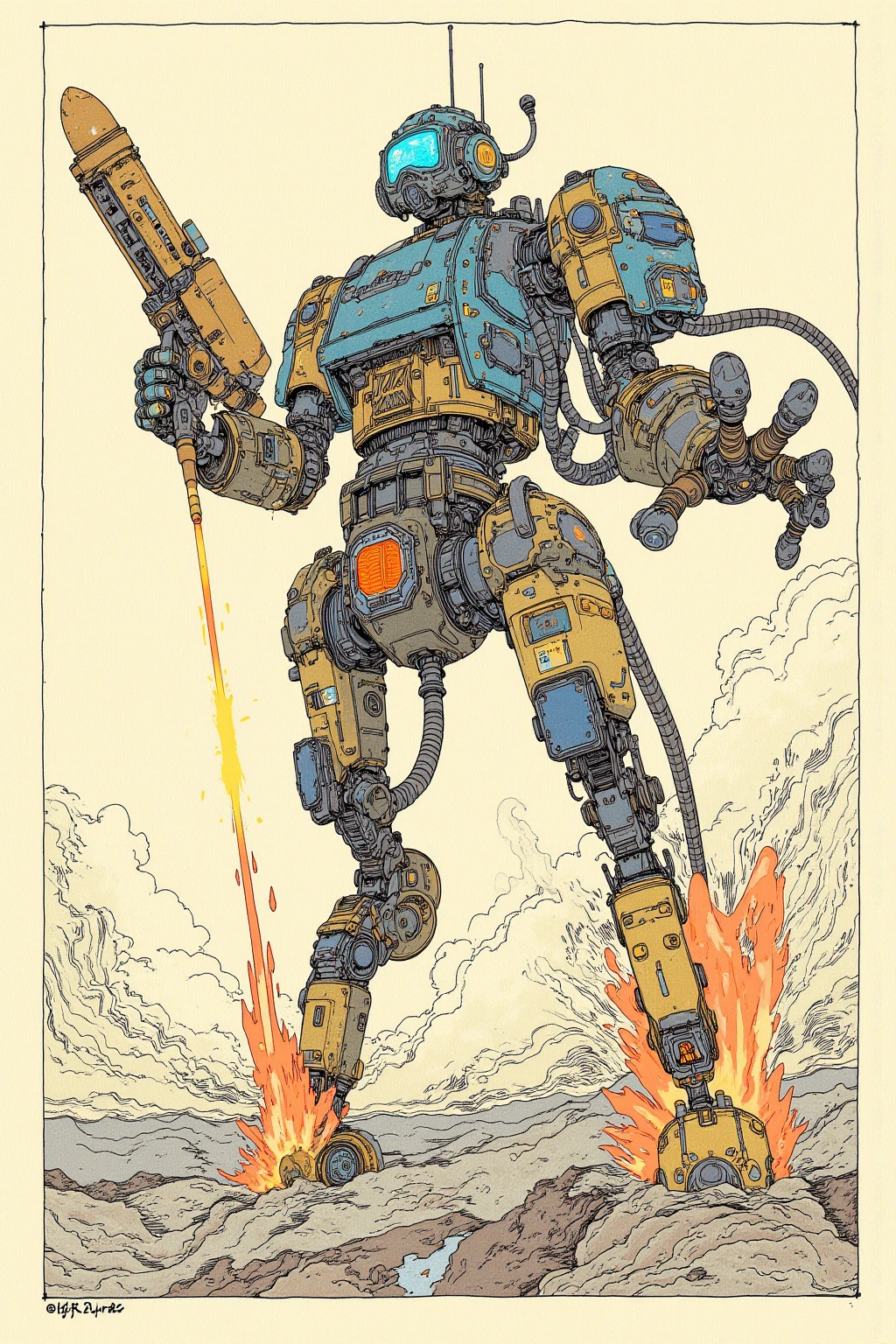 Picture of a Battle Robot from Another Planet, The right arm is a ...