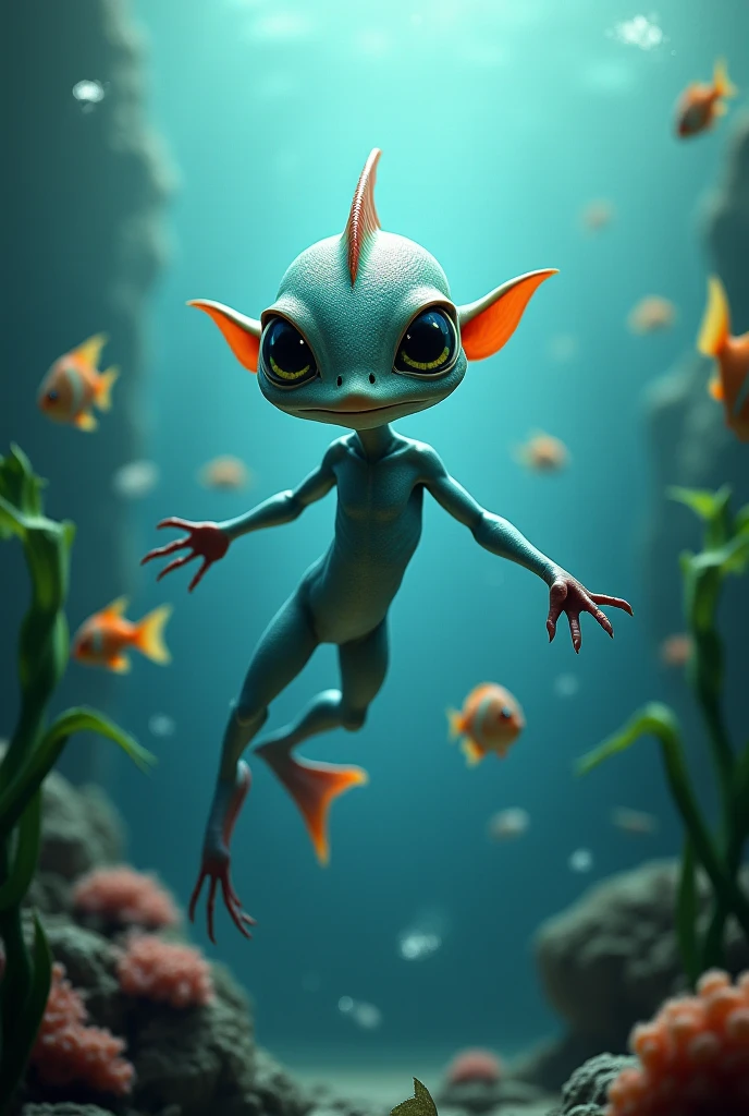 A fish boy - SeaArt AI