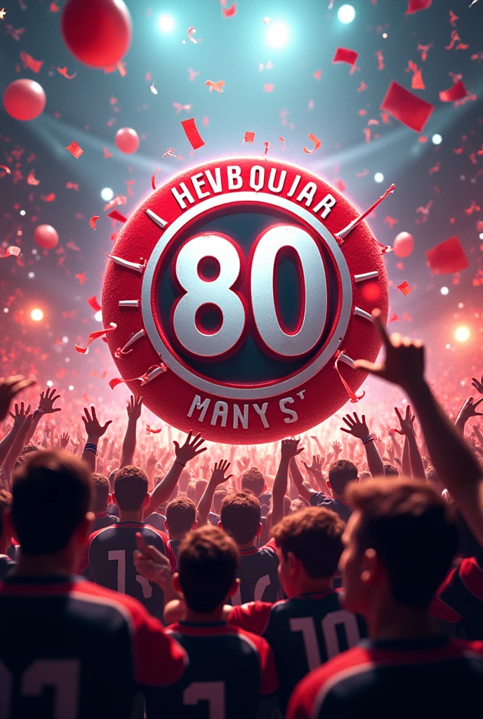 Celebration of 80th birthday of jsd partizan I want some gif of number ...