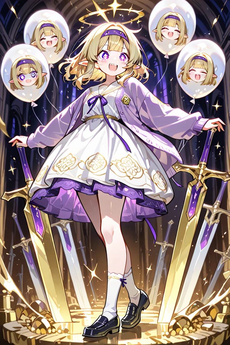 Character design画, 1 girl, Gold, ash-gold shiny hair, golden hair ...