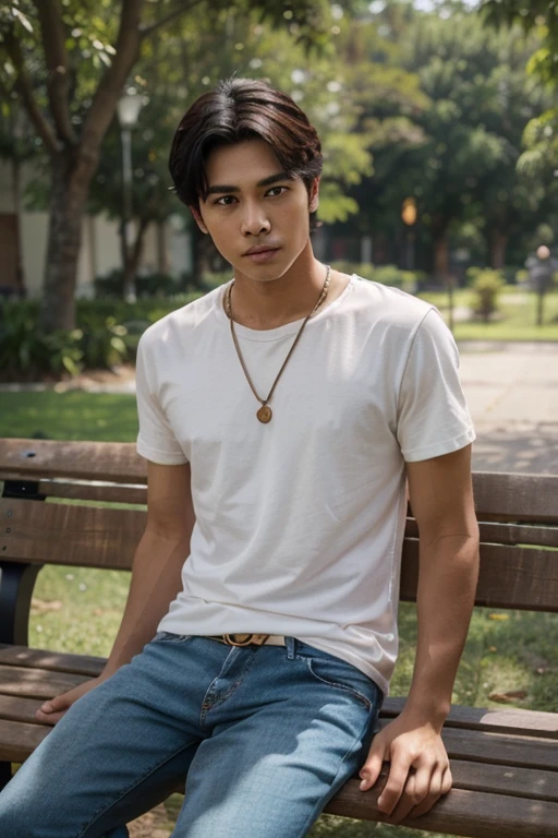 A age boy named Divo, with a handsome Indonesian appearance featuring ...