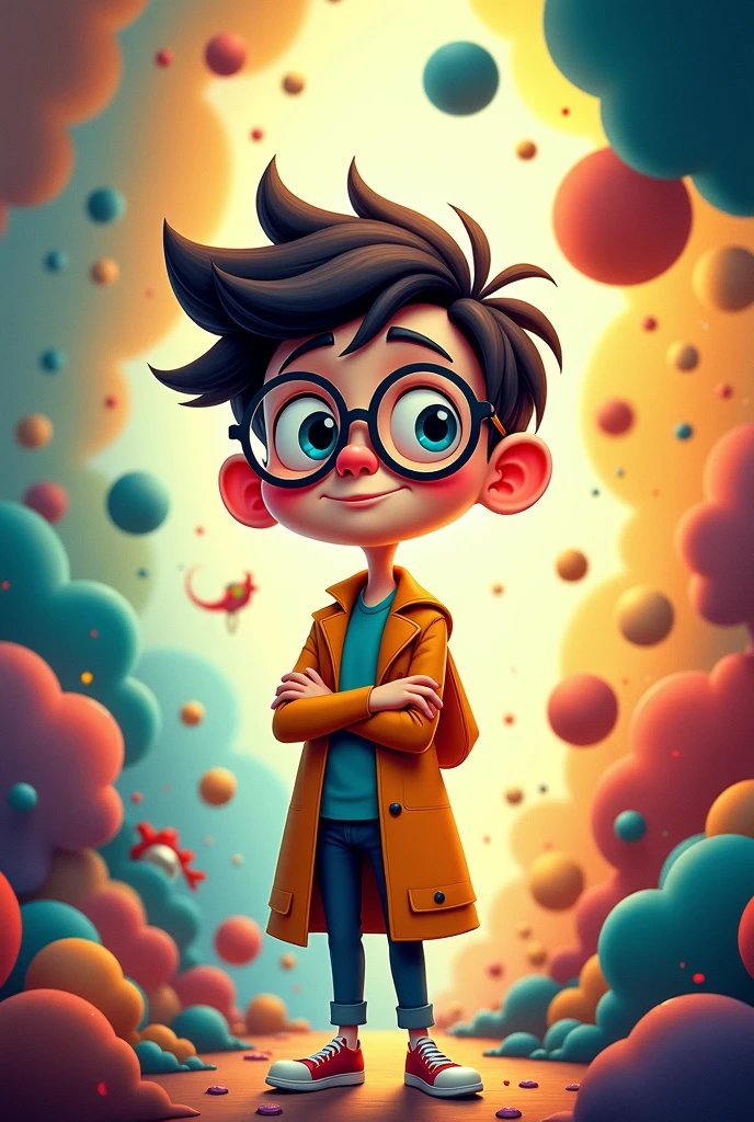Intelligent person cartoon - SeaArt AI