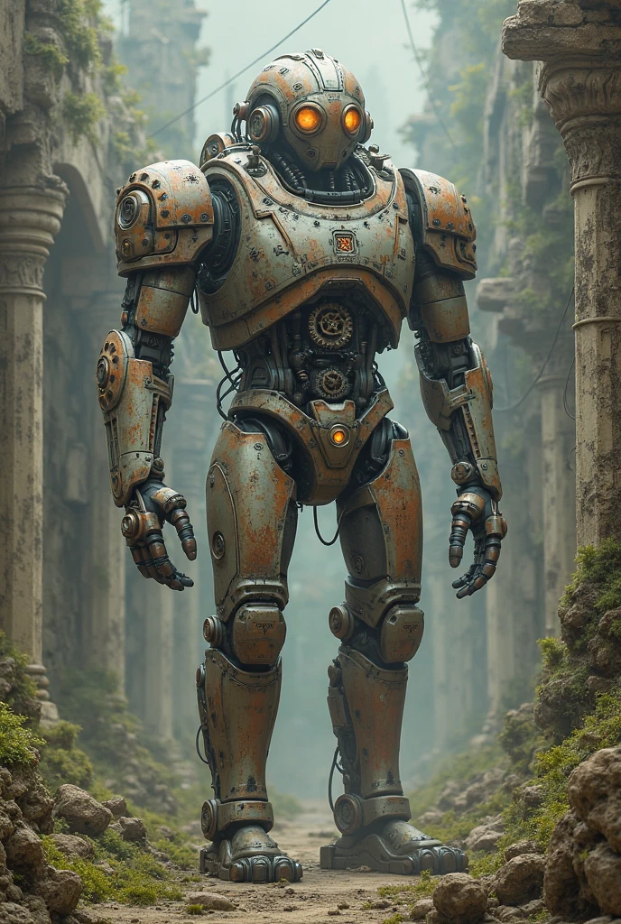 Create an image of an ancient robot - SeaArt AI