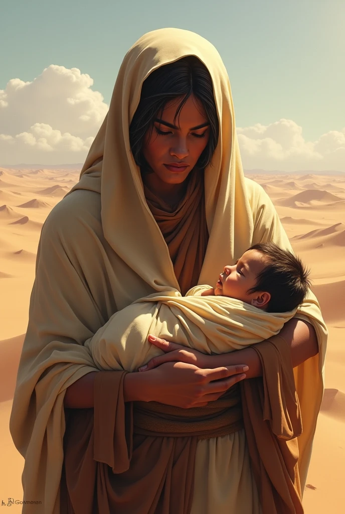create an image with this text : The Birth of Ishmael Account of his ...
