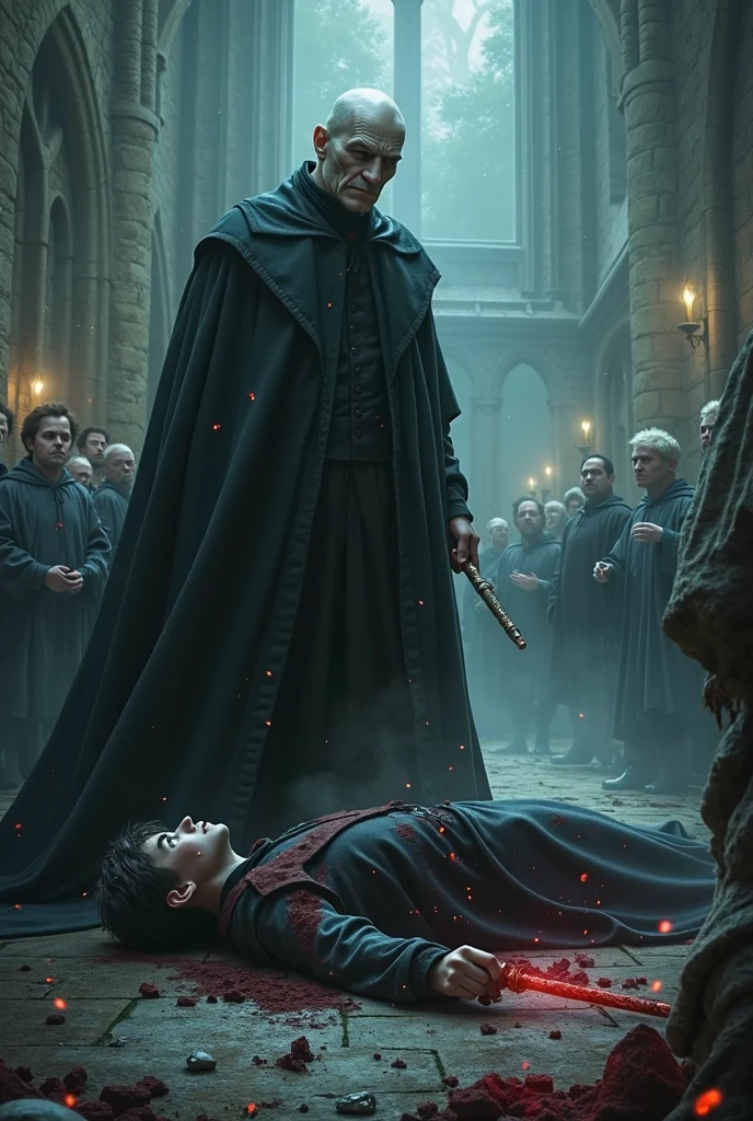 Harry Potter died at the hands of Voldemort - SeaArt AI