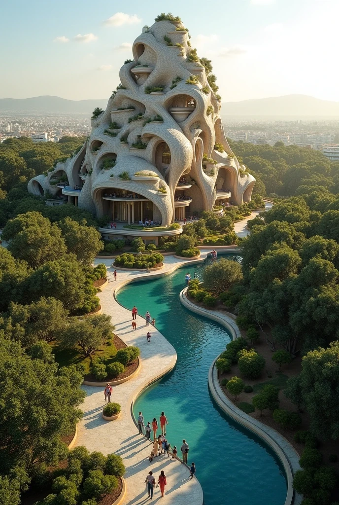 Make the Tunis belvedere a totally luxurious city with skyscrapers and ...