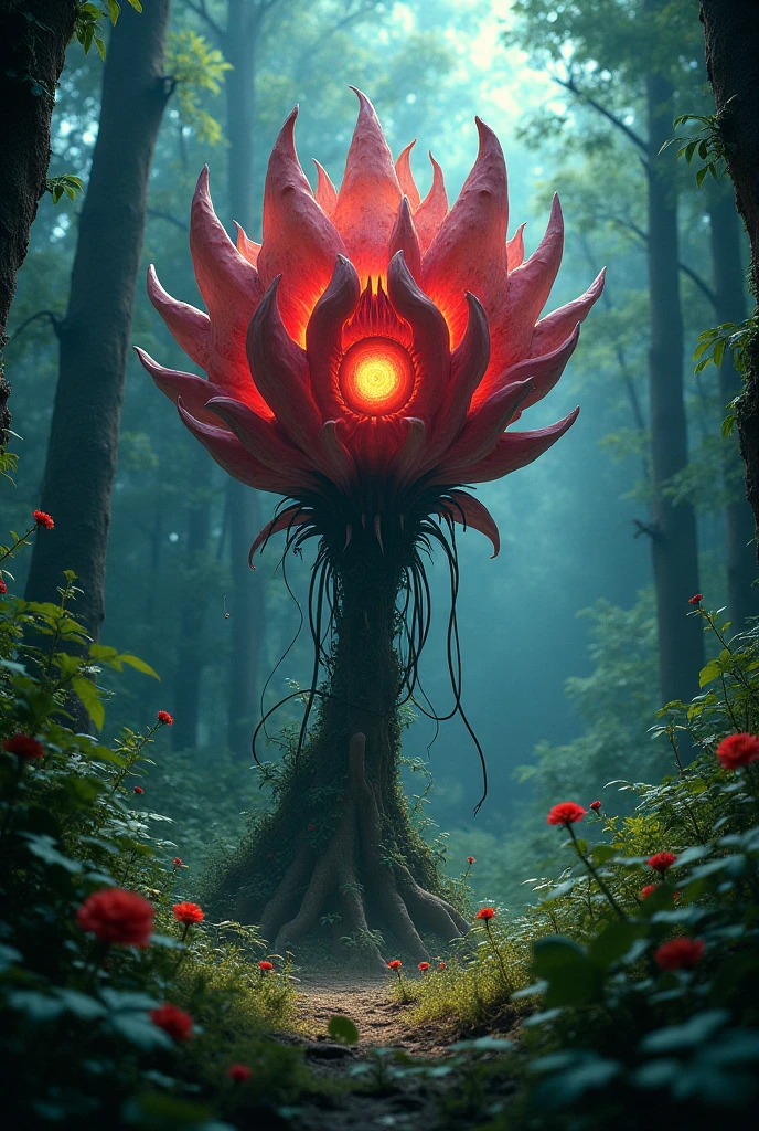 Create an image of the Wicked Flower from Undertale with mesmerized ...