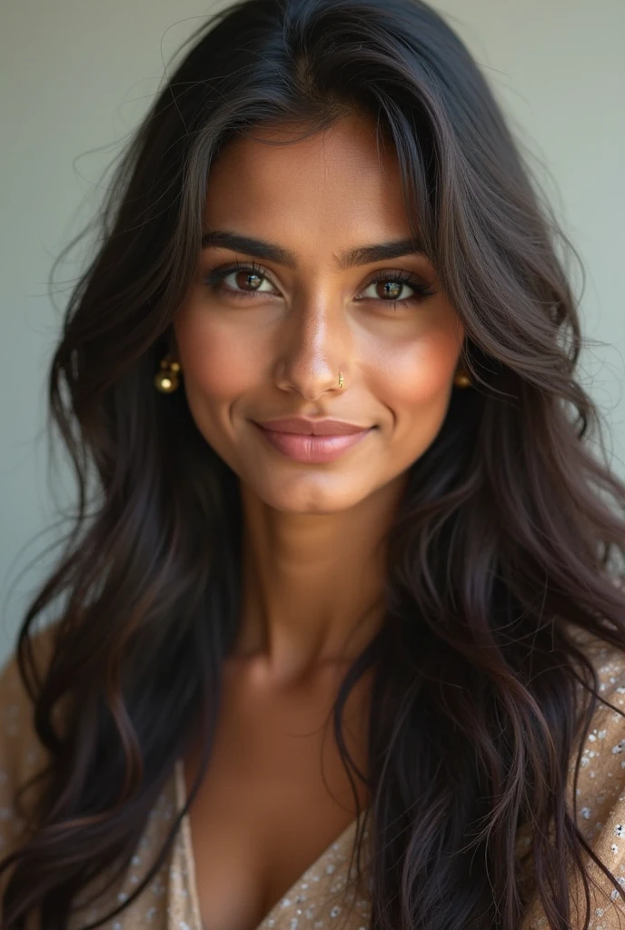 A beautiful female character simple glowing face high attitude friendly ...