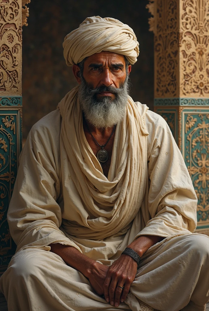 A picture of an ancient Arab poet - SeaArt AI