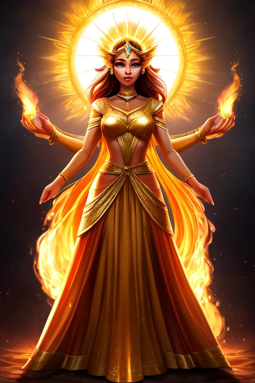 Vithara is a radiant and dazzling goddess, with an imposing presence ...