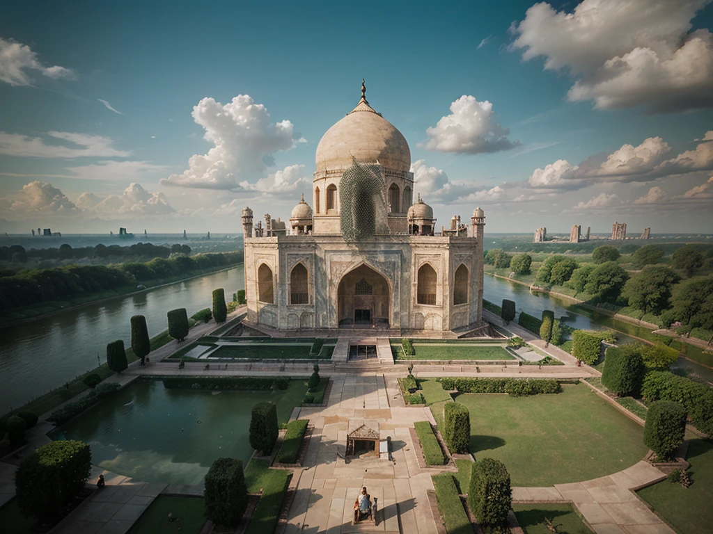 Create a beautiful and realistic image of the Indian Taj Mahal - SeaArt AI