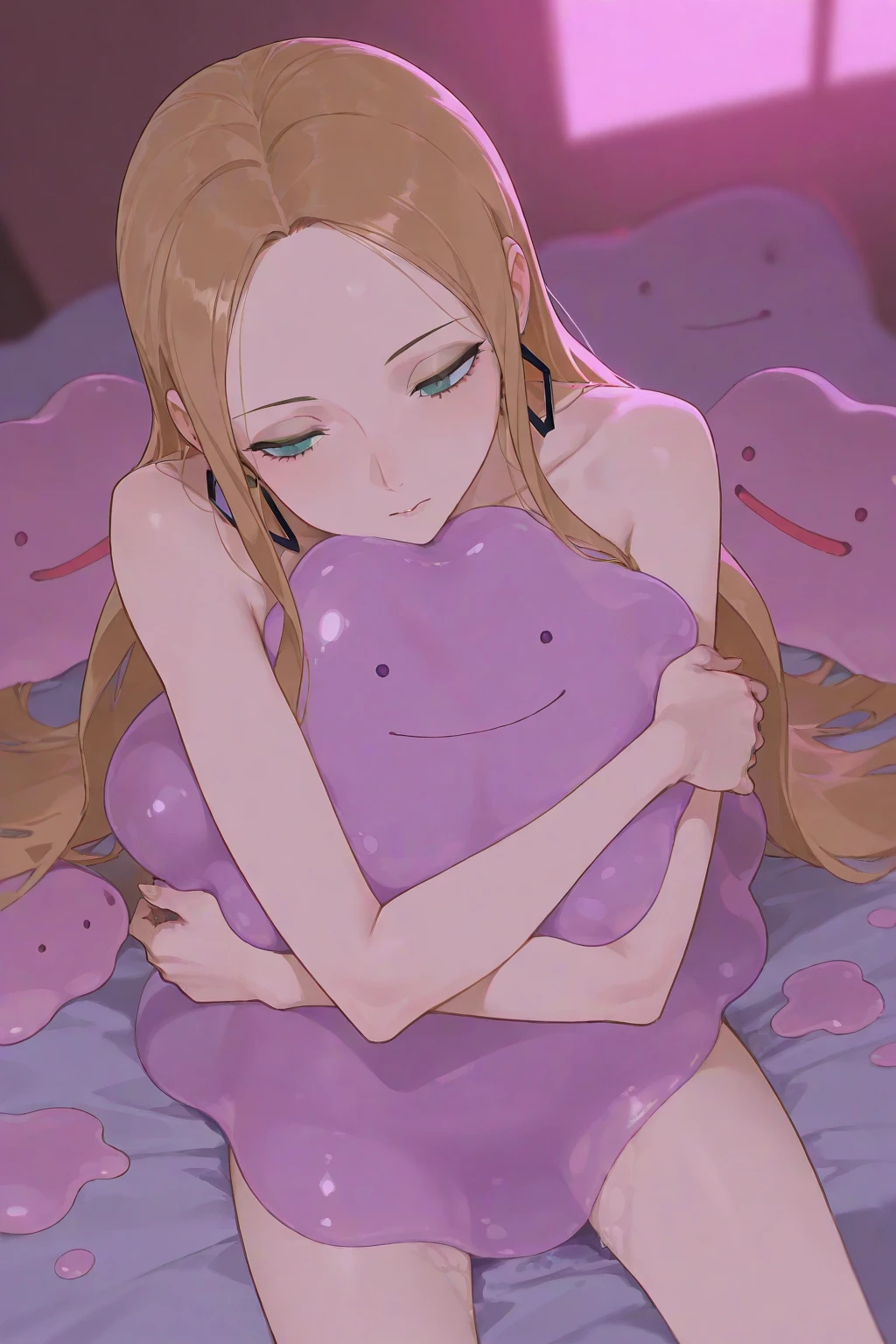 Oleana (Pokemon),naked,ditto, - SeaArt AI