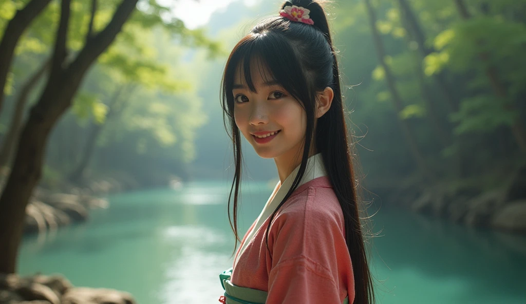 A real Oriental Japanese girl with 18 years old with beyond floor ...