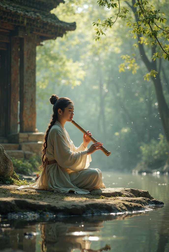Musique flûte instrumental note musique traditionnelle - SeaArt AI
