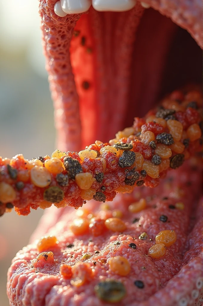 Swallowing and movement through the esophagus The food (bolus - SeaArt AI