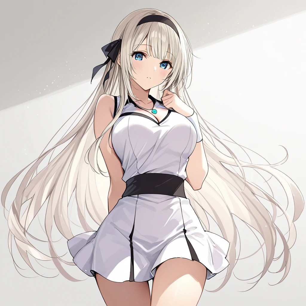 Create an image of Mylene from Mobuseka wearing tennis clothing - SeaArt AI