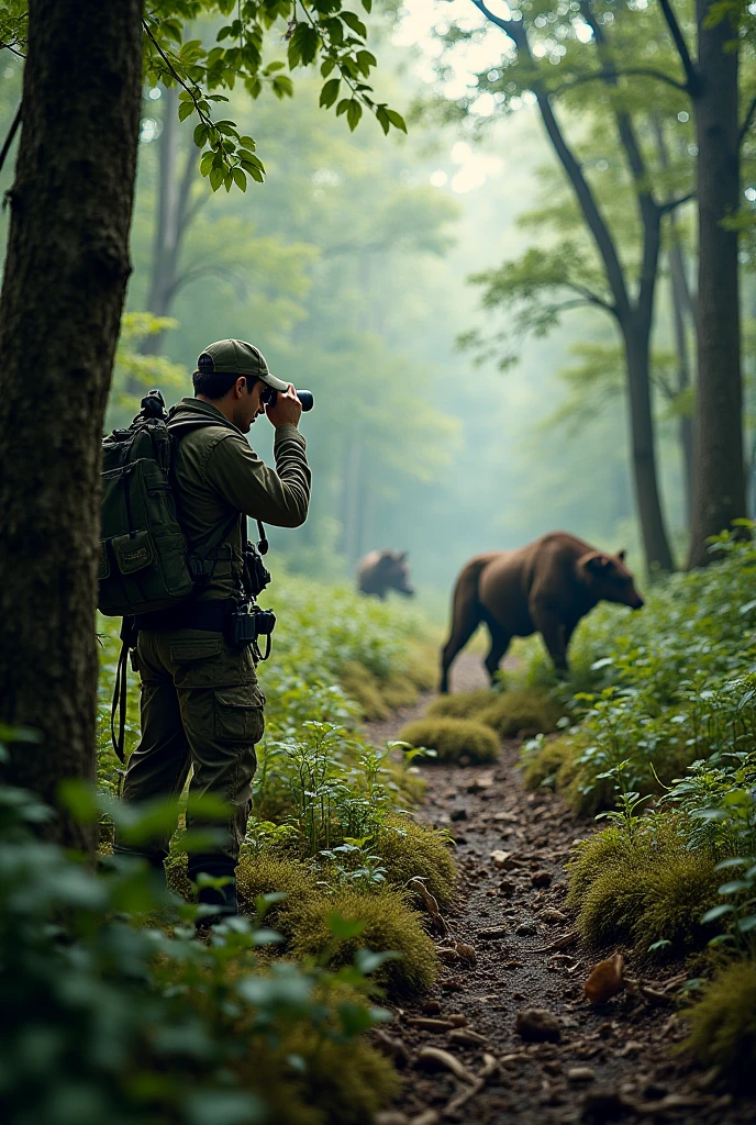 Hadi can monitor the movements of predators by hiding in the forest ...
