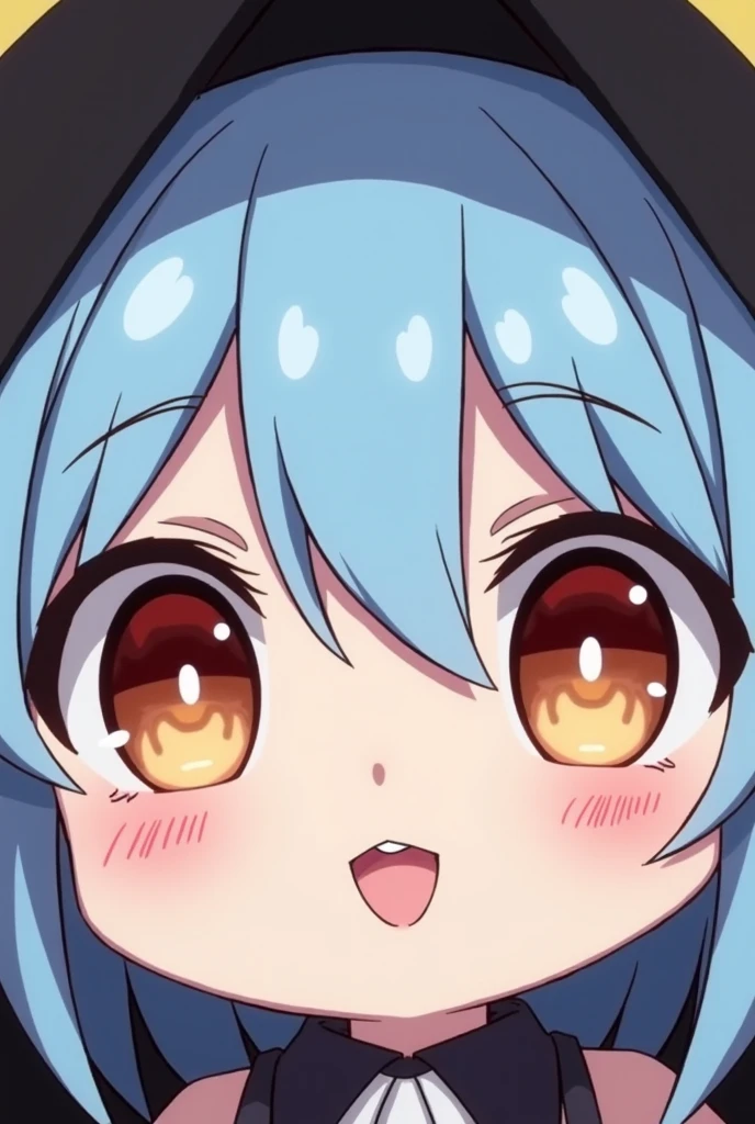 Animated photography, rem : re zero, Chibi style, Light blue hair full ...