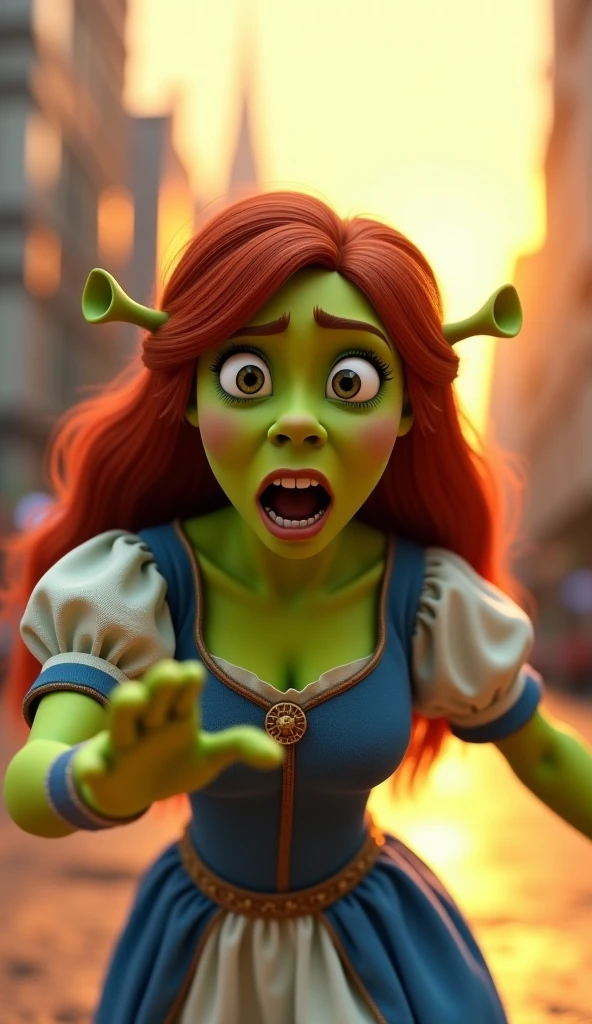 Highly detailed 3D-style scene, cinematographic: Princess Fiona from ...
